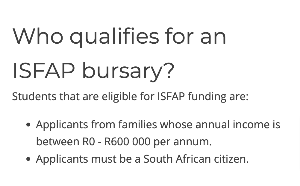 ISFAP Bursary 2026 – BeraPortal